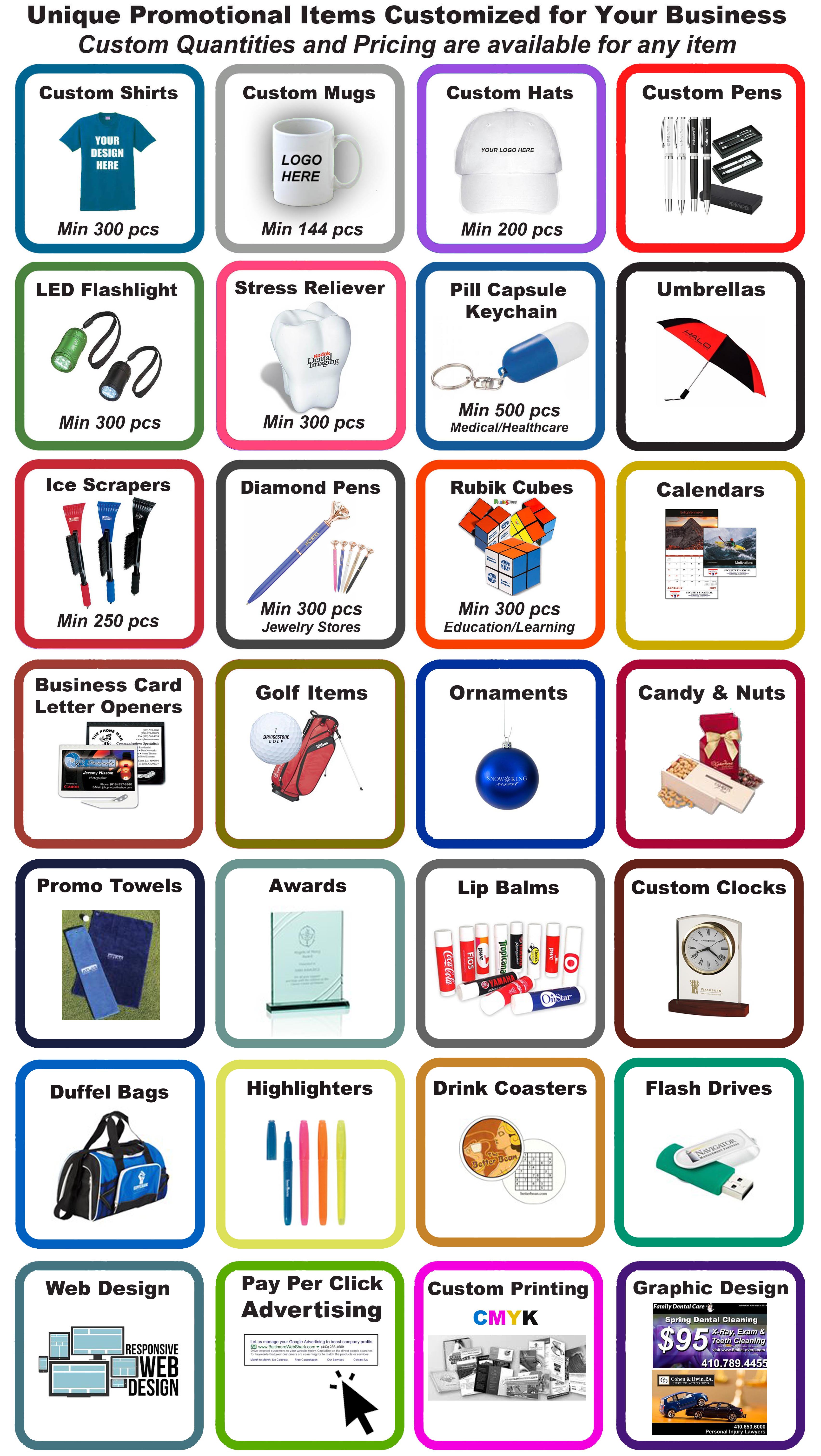 Printed Giveaways with your Company Logo – Promotional Items, Promo ...